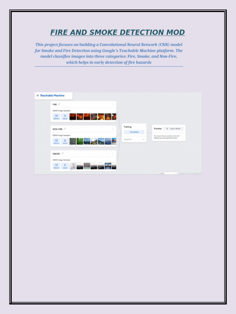 Smoke and Fire Detection Project | PDF