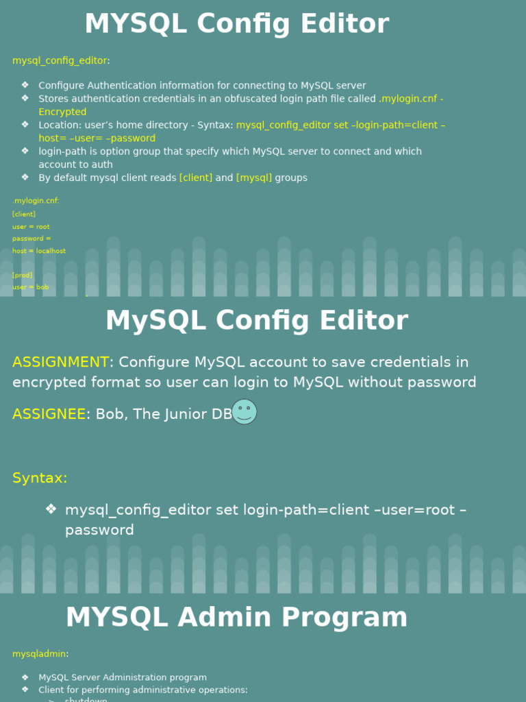 Mysql Database Administration Pdf My Sql Password