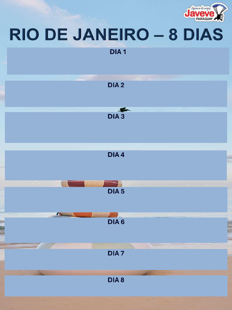 Rio de Janeiro 8 Dias - Atc | PDF | Pasajero | Rio de Janeiro