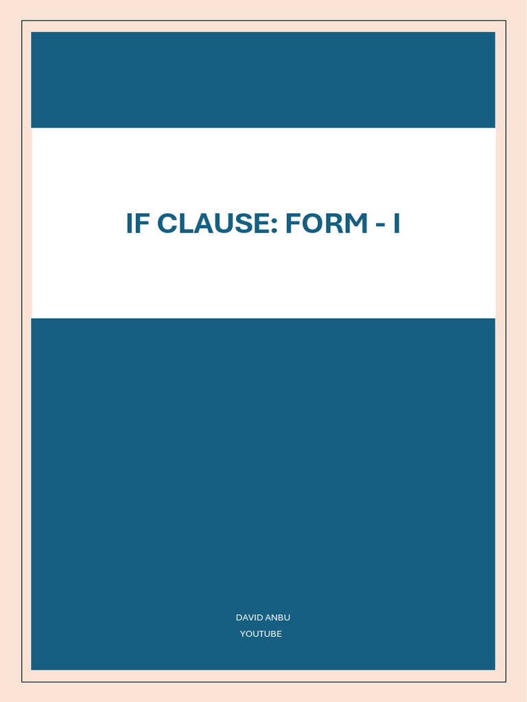 If Clause - Form I | PDF