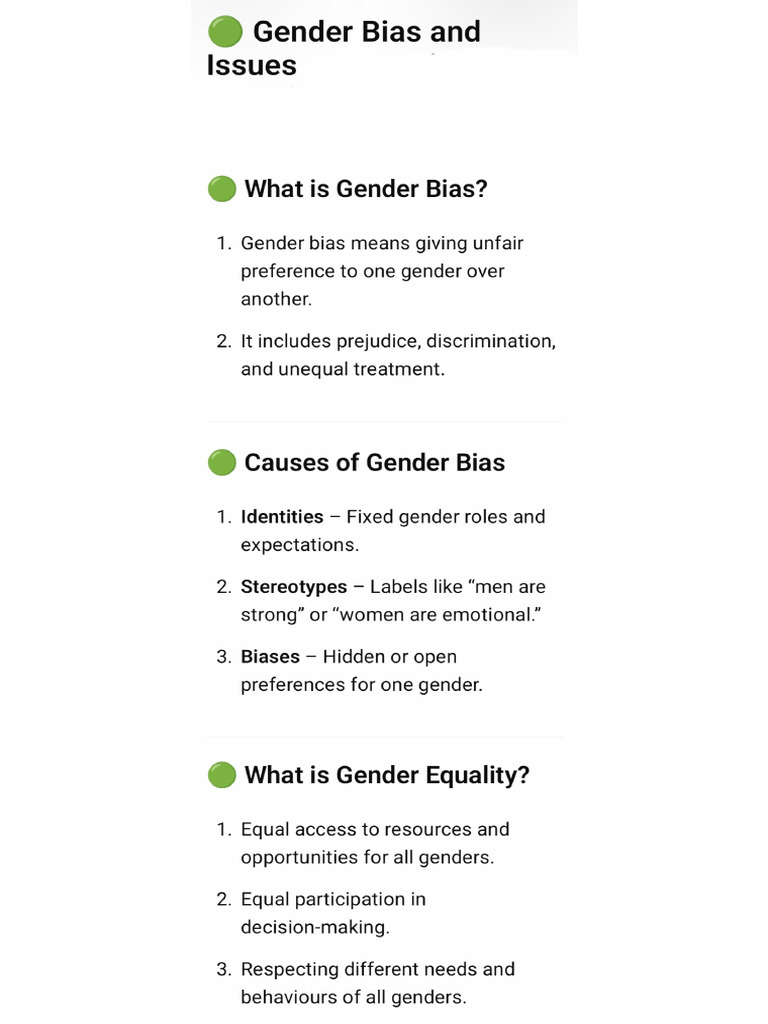 4 - Gender Bias and Issues | PDF