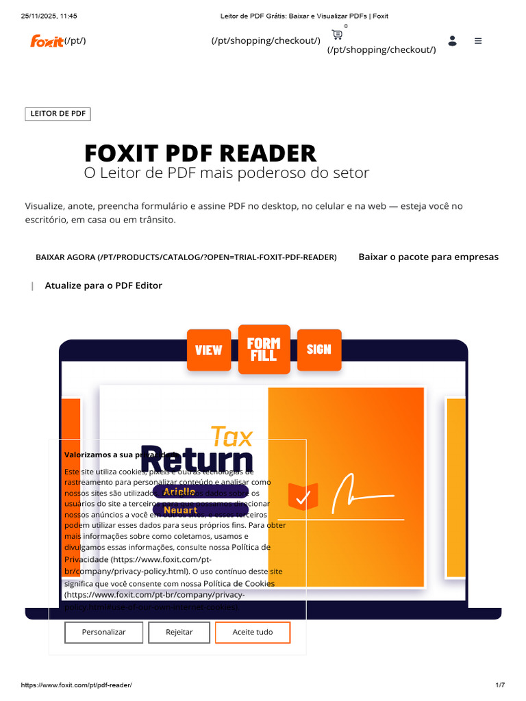 Leitor de PDF Grátis_ Baixar e Visualizar PDFs _ Foxit | PDF ...