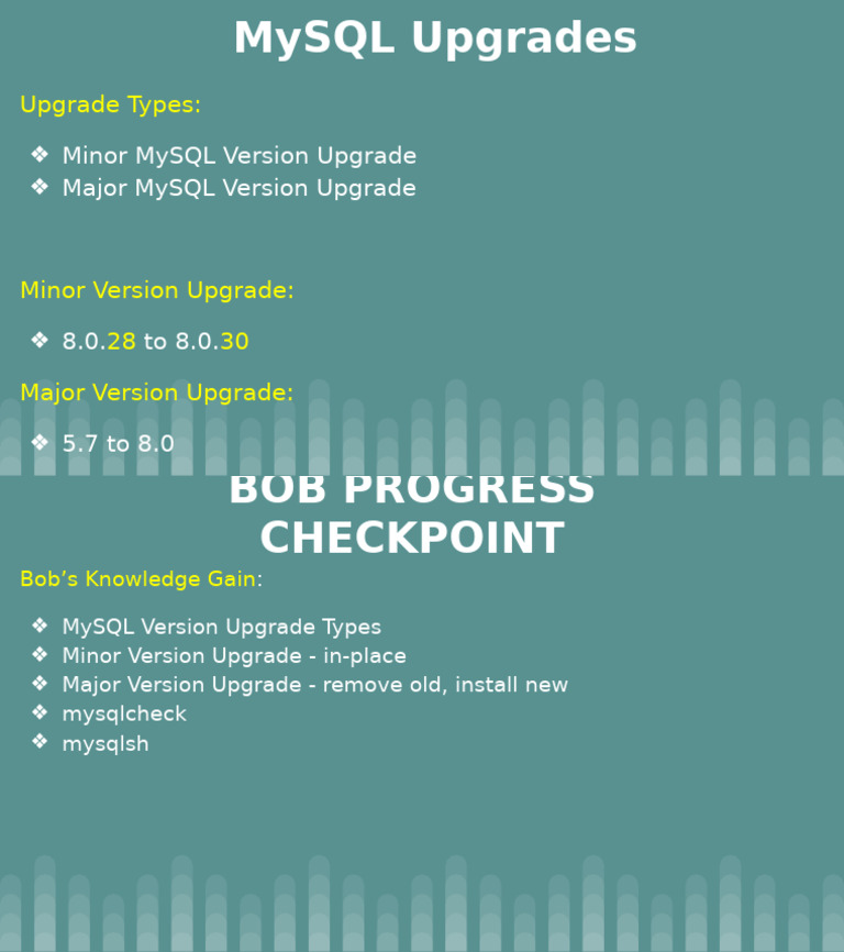 MySQL Upgrade Types Explained | PDF
