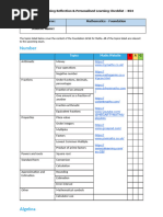 OCR GCSE Maths Foundation Topics List | PDF | Mathematics