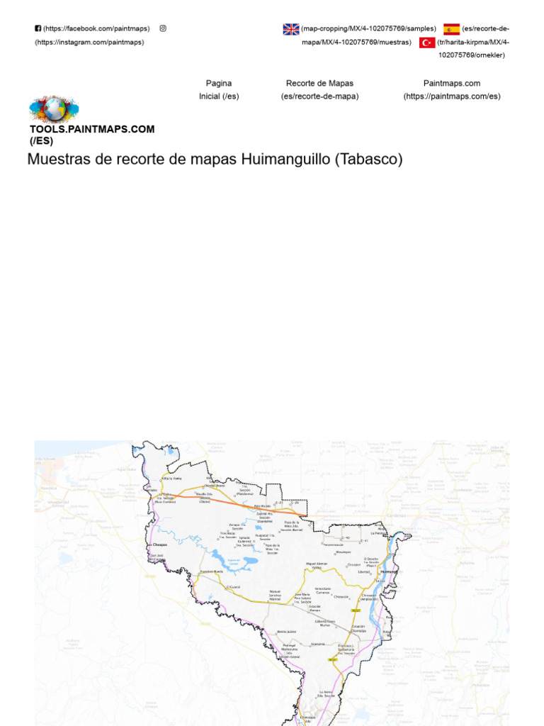 Mapas de Muestra de Huimanguillo Generados Con La Herramienta de ...