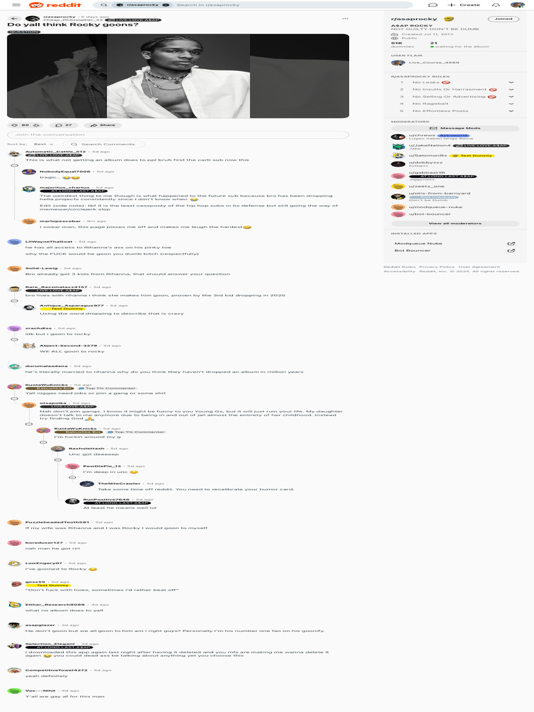 Do Yall Think Rocky Goons Rasaprocky | PDF