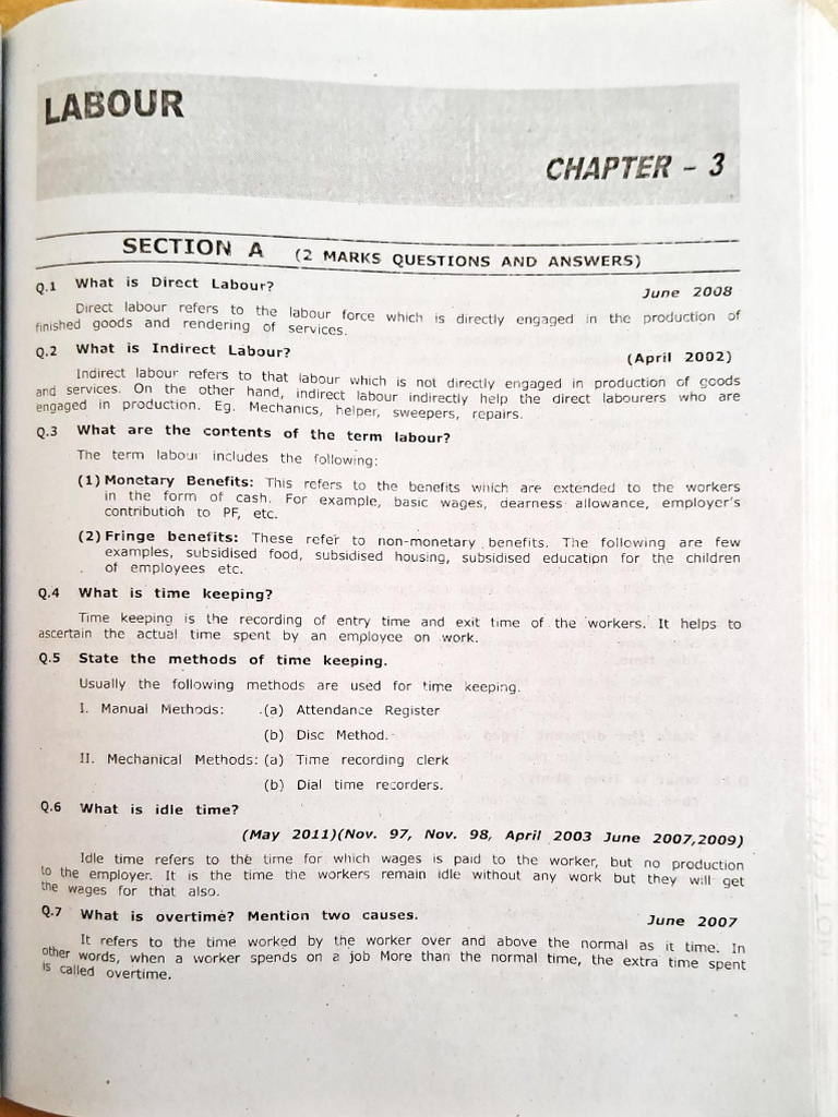 Labour Theory | PDF
