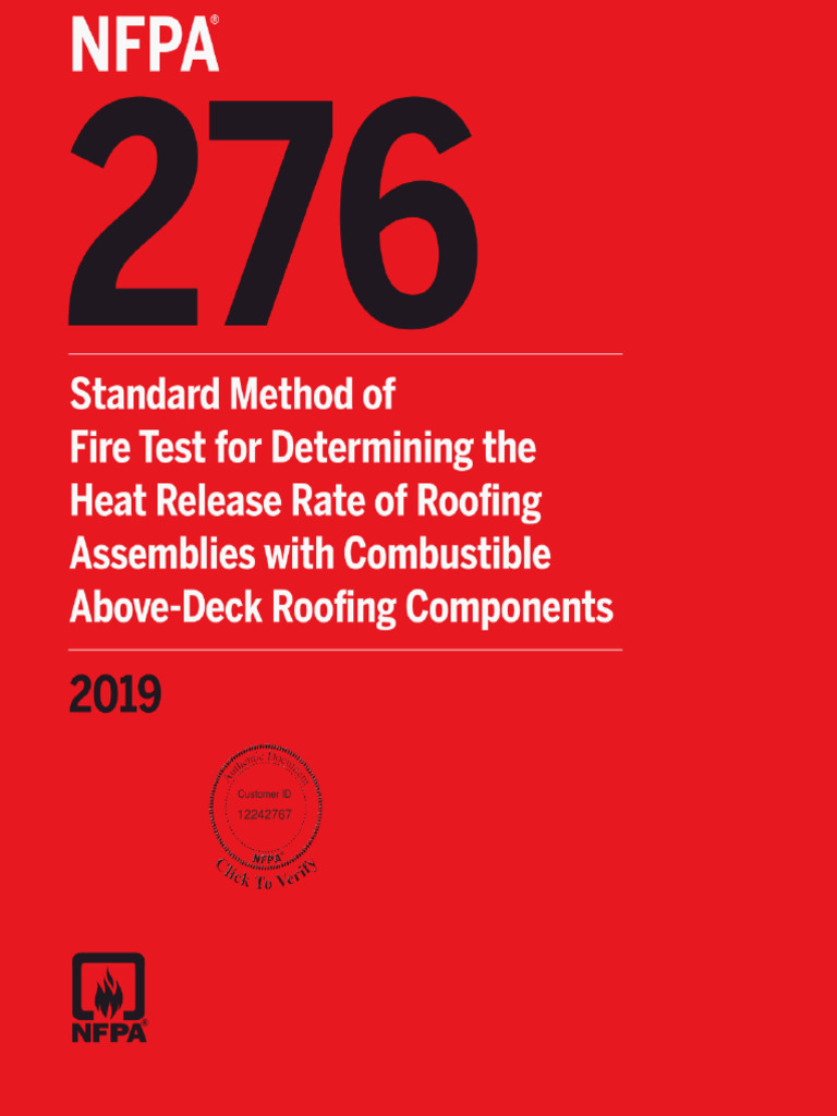 Nfpa 276-2019 | PDF
