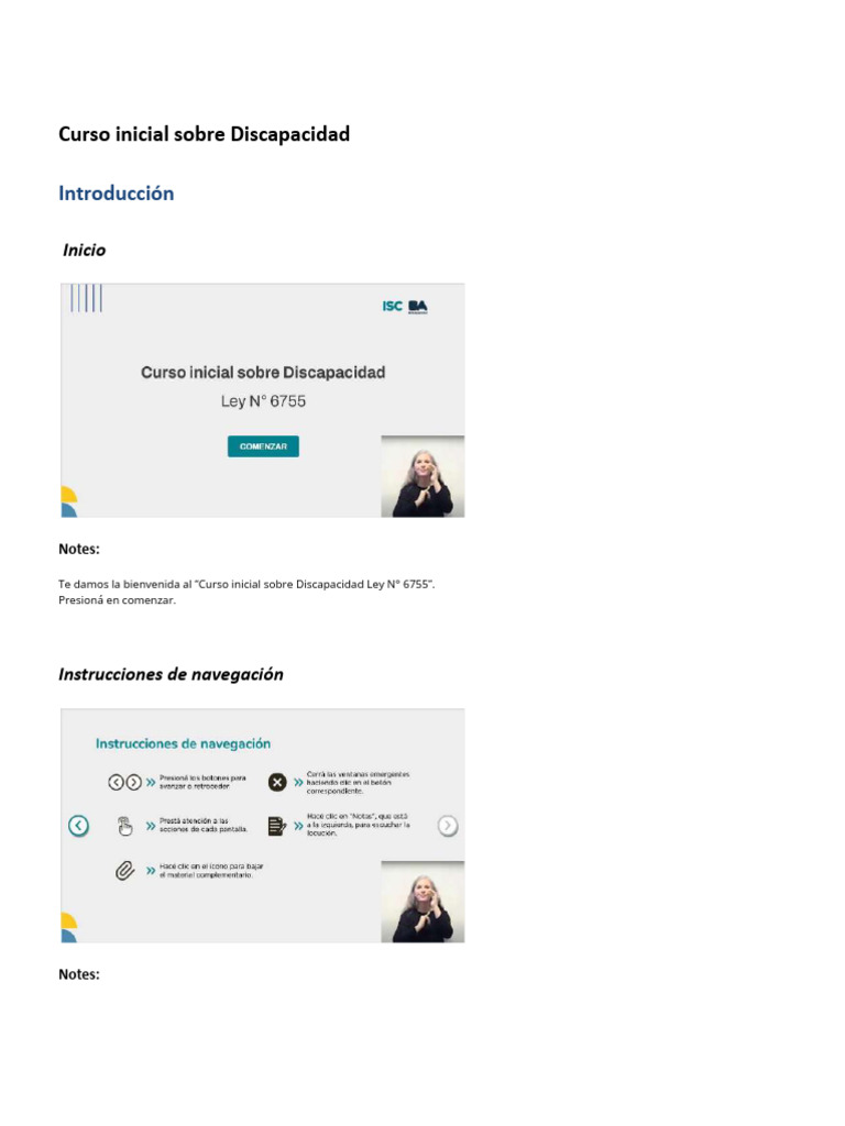 Curso Inicial Sobre Discapacidad GCABA | PDF | Invalidez | Accesibilidad
