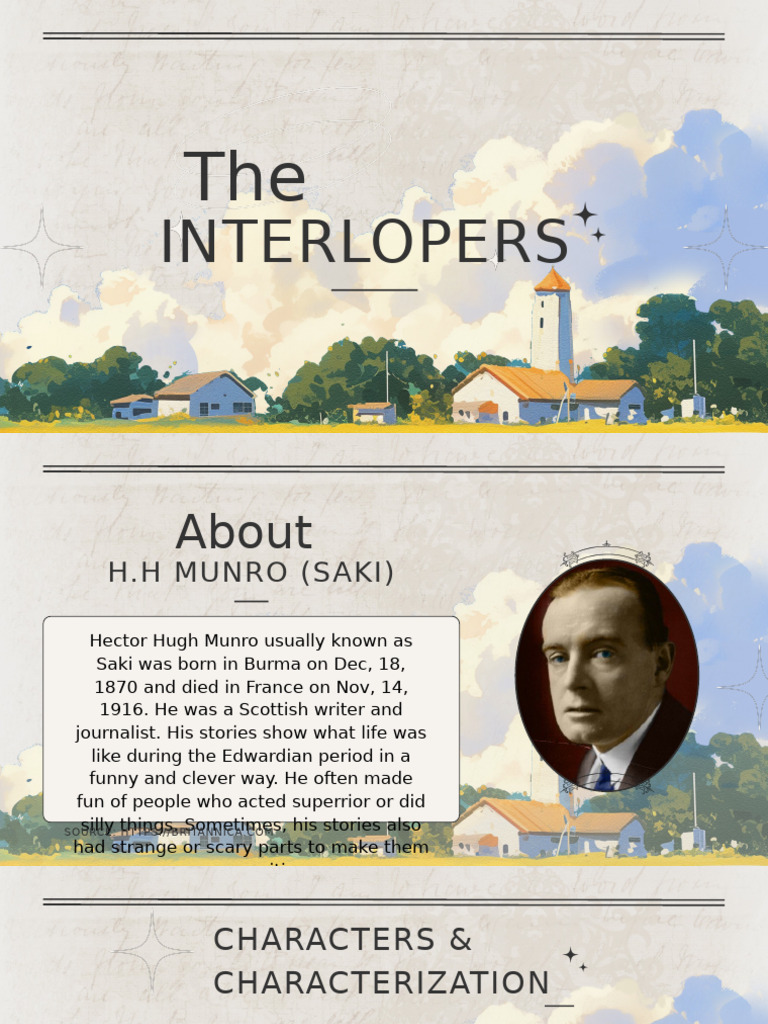 "Understanding Saki's 'The Interlopers'" | PDF | Saki