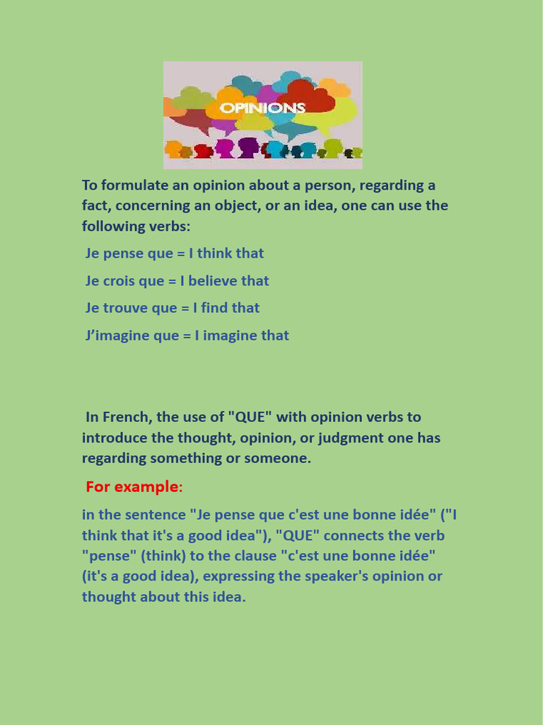 Expressing Your Opinions | PDF