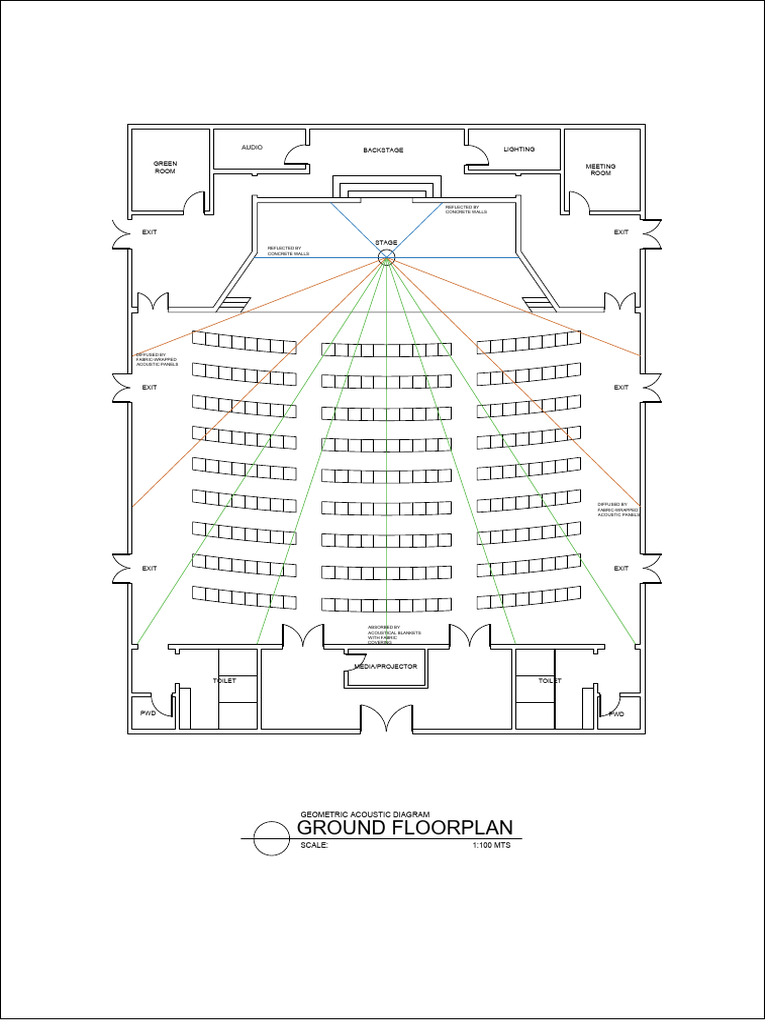 Ground Floor Acoustic Diagram Layout | PDF