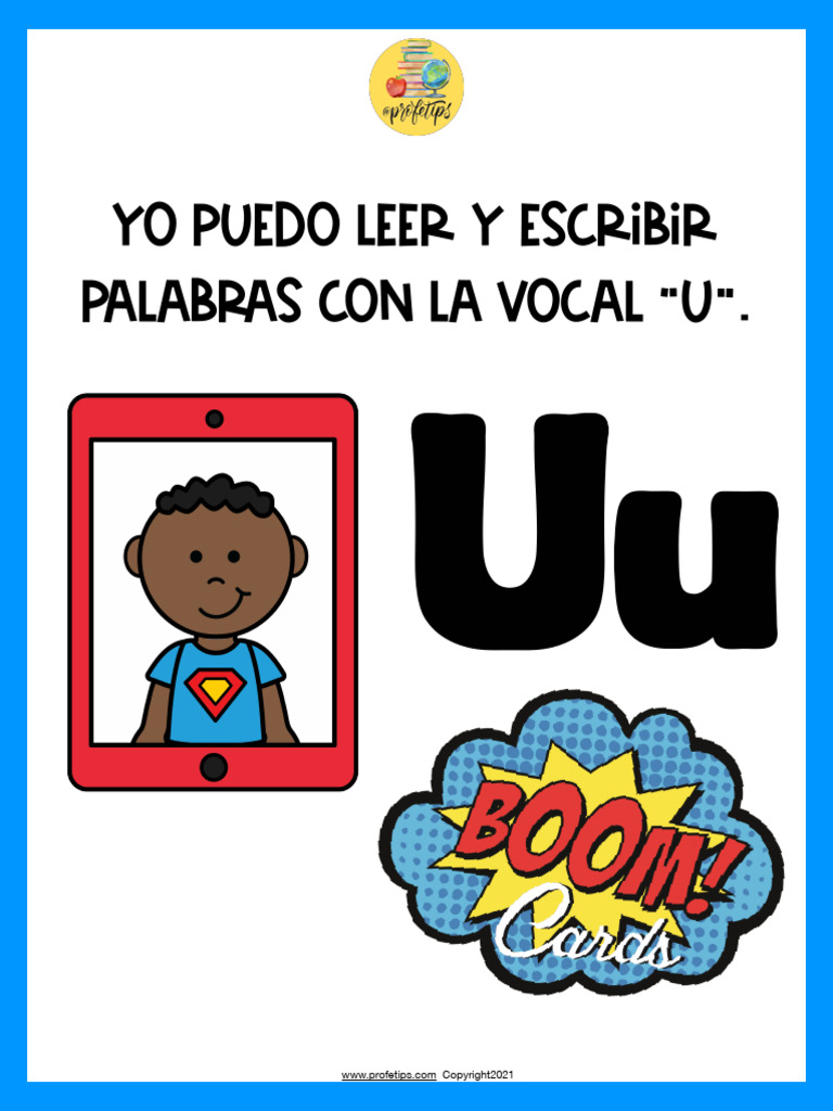 Yo Puedo Leer y Escribir Palabras Con La Vocal "U" | PDF | Informática