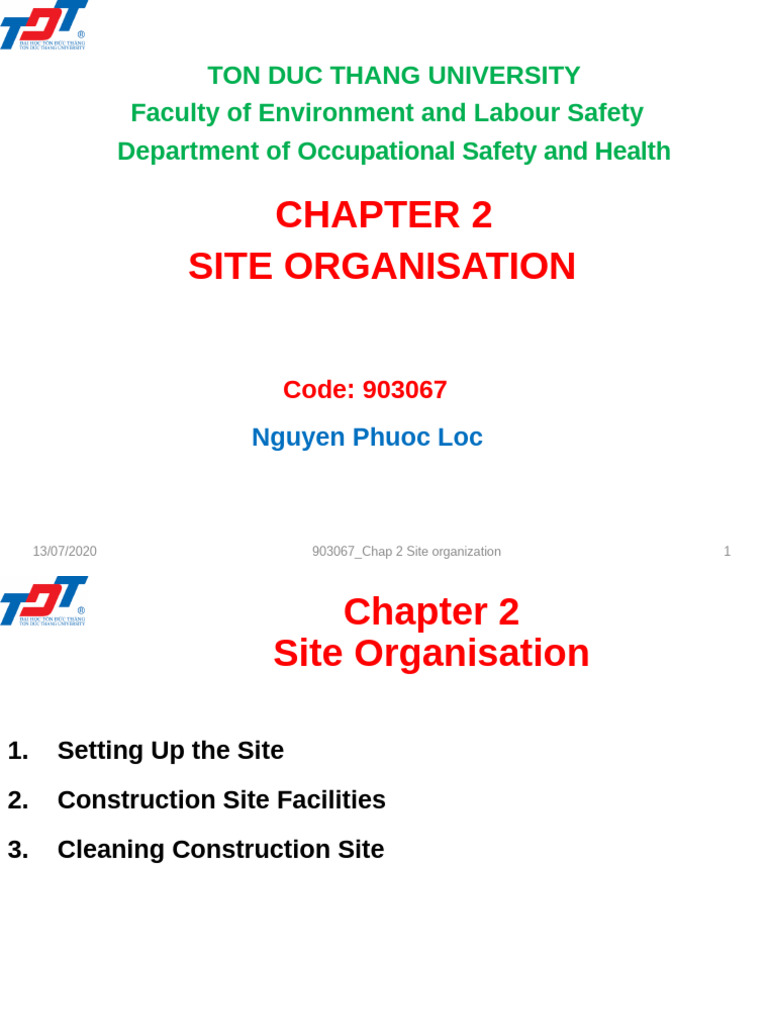 Chap 2 Site Organization | PDF