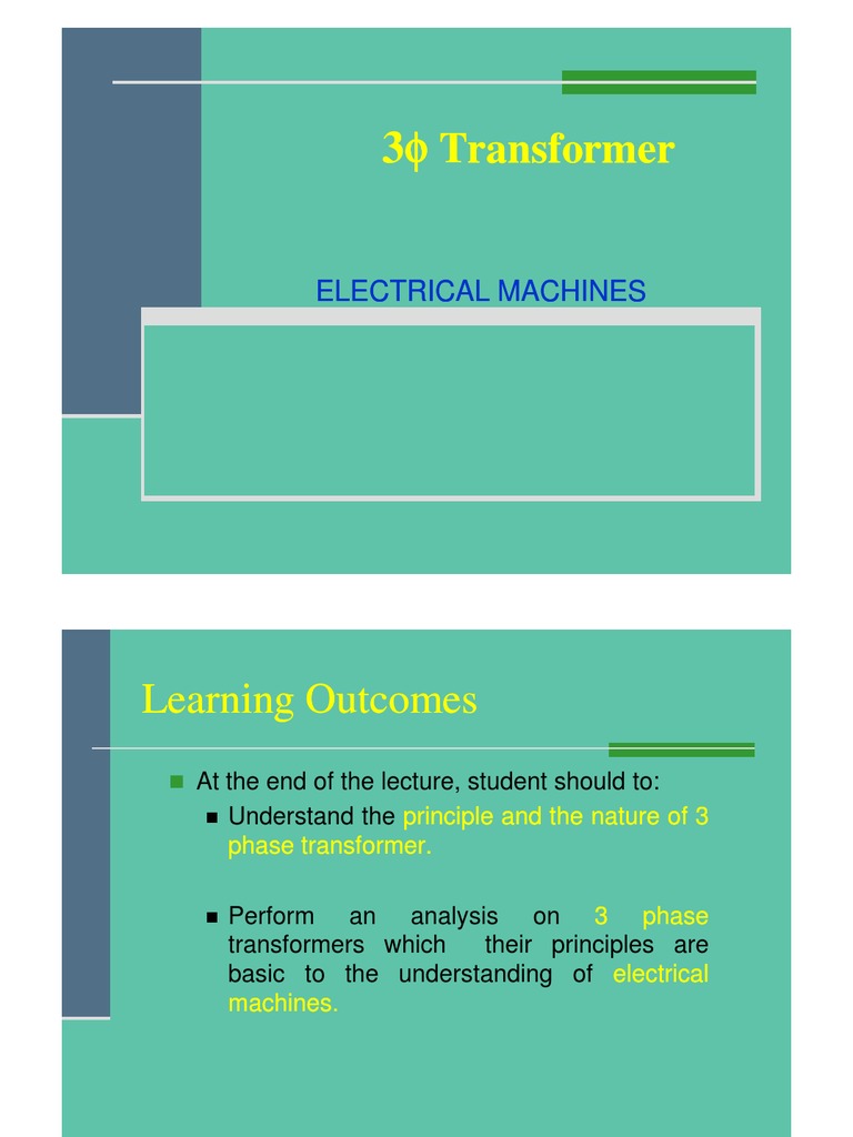 3 Phase Transformer | PDF | Transformer | Electrical Components