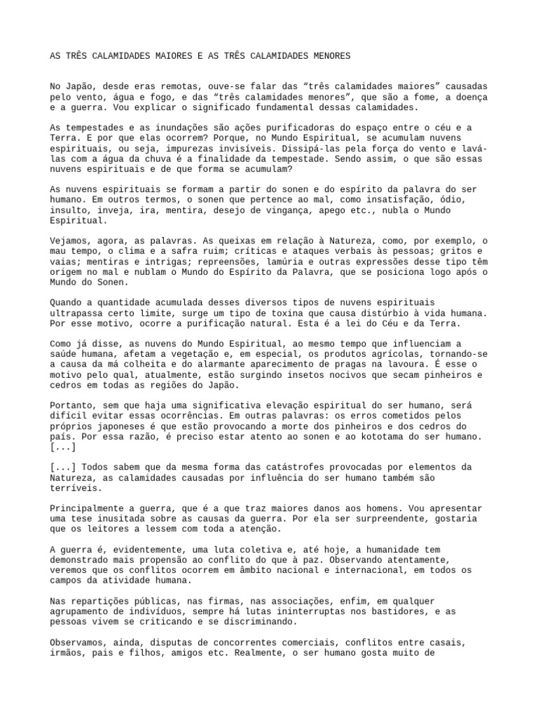 Calamidades e Conflitos Humanos no Japão | PDF | Humano | Agricultura