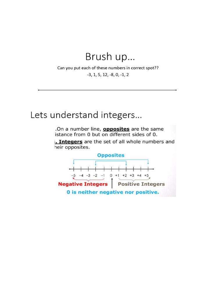 Integers | PDF