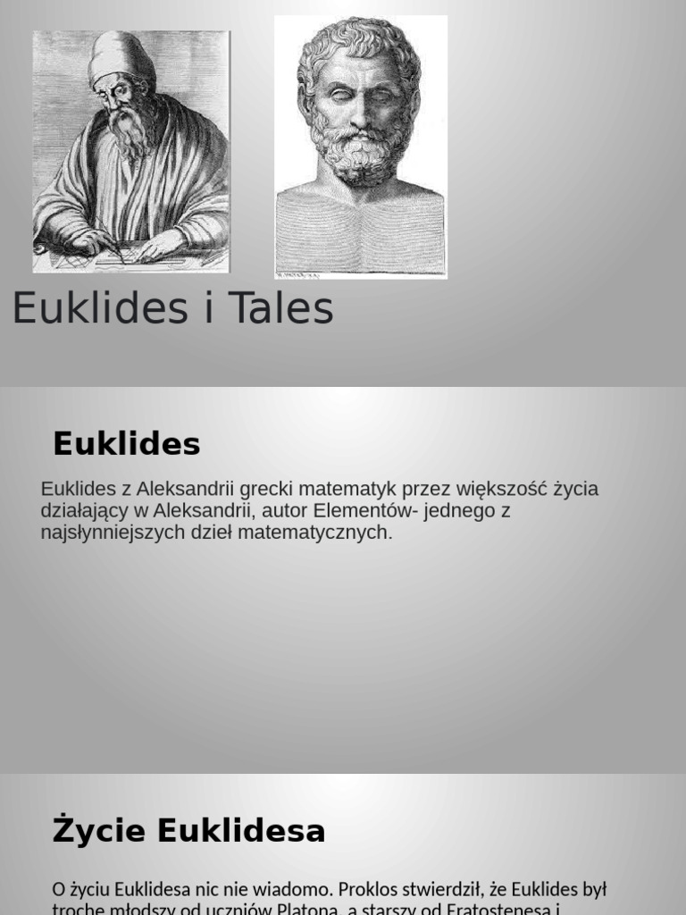 Euklides I Tales | PDF