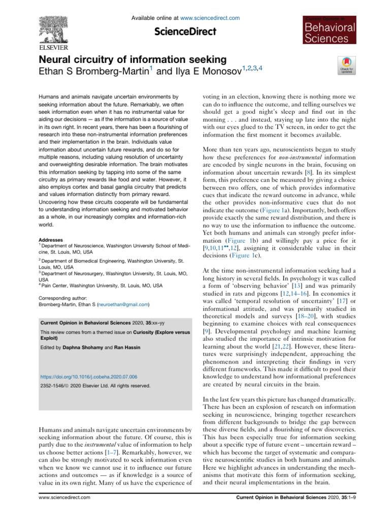 Bromberg Martin2020 | PDF | Reward System | Basal Ganglia