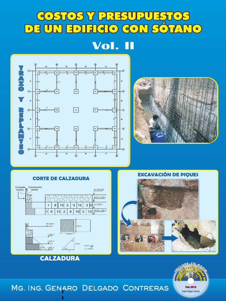 Costos y Presupuestos de Un Edificio Con Sotano Vol II Ing Genaro Delgado Contreras | PDF