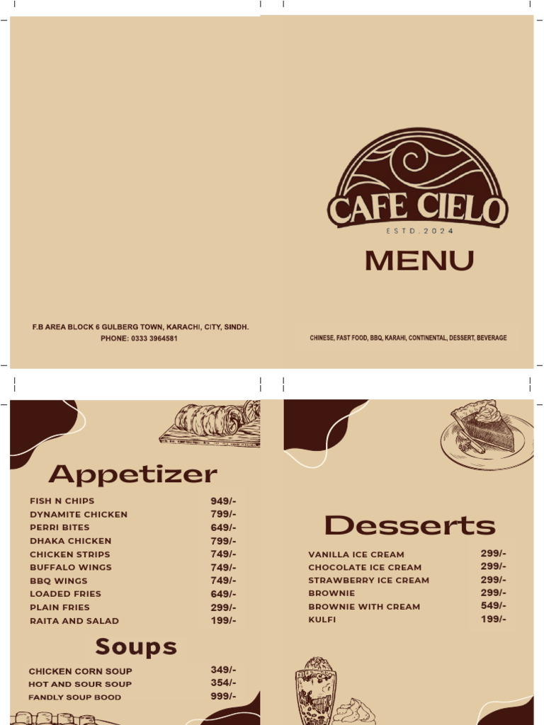 Cielo Menu - A3 - Final | PDF
