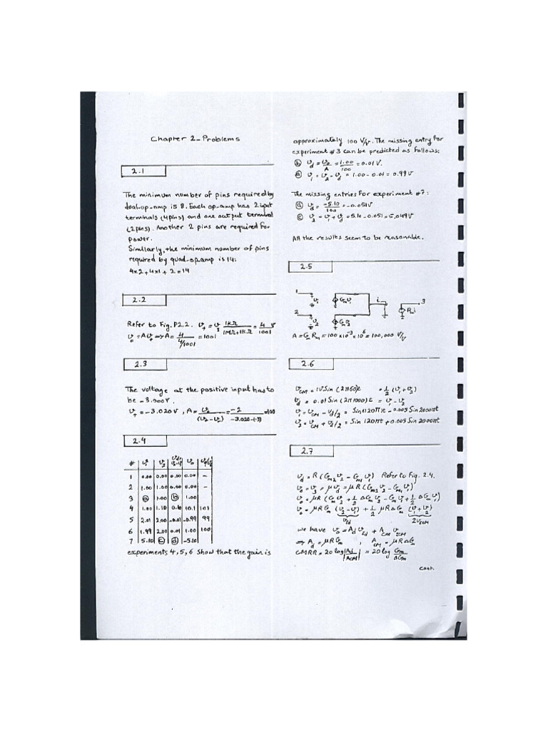 Sedra Solutions | PDF
