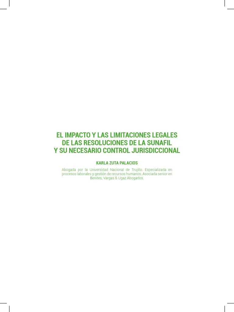 EL IMPACTO Y LAS LIMITACIONES LEGALES Zuta | PDF | Derecho laboral ...