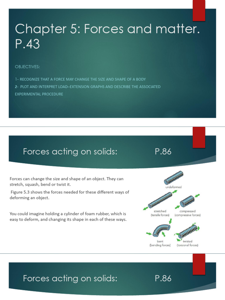 Chapter 5 Force and Matter | PDF | Applied And Interdisciplinary ...