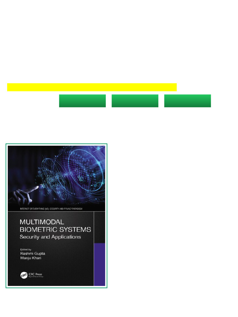 (Ebook) Multimodal Biometric Systems: Security and Applications ...