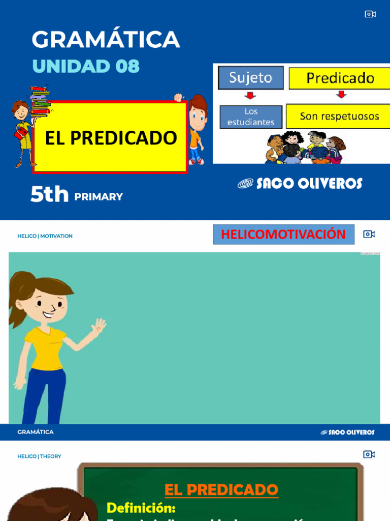 El Predicado: Definición y Ejemplos | PDF | Predicado (Gramática) | Verbo