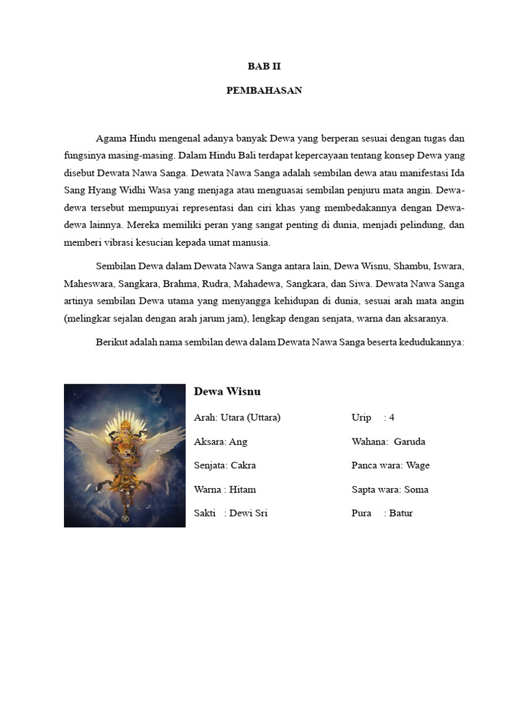 Dewata Nawa Sanga | PDF