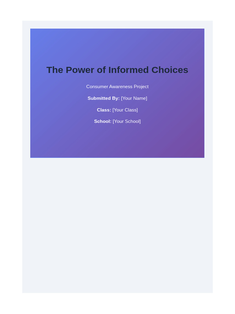 Enhancing Consumer Awareness Rights | PDF