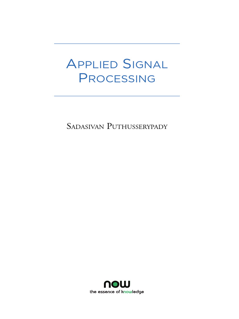 Applied Signal Processing | PDF | Trigonometric Functions | Frequency ...