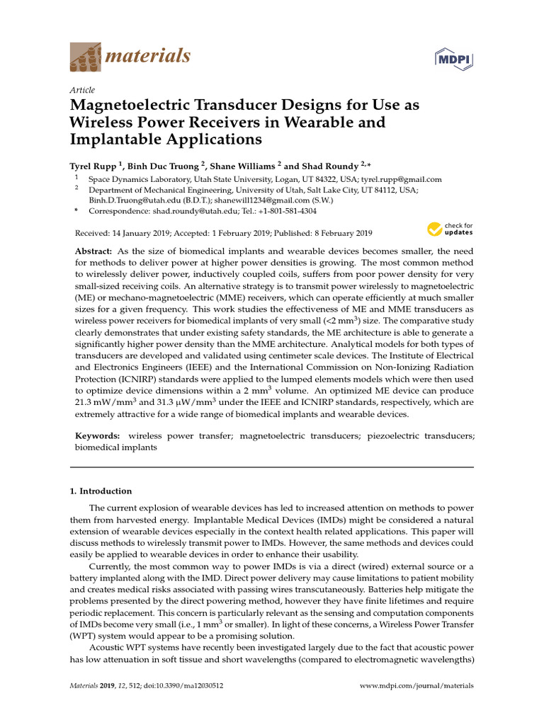 Materials 12 00512 v3 | PDF | Electronic Engineering | Electromagnetism