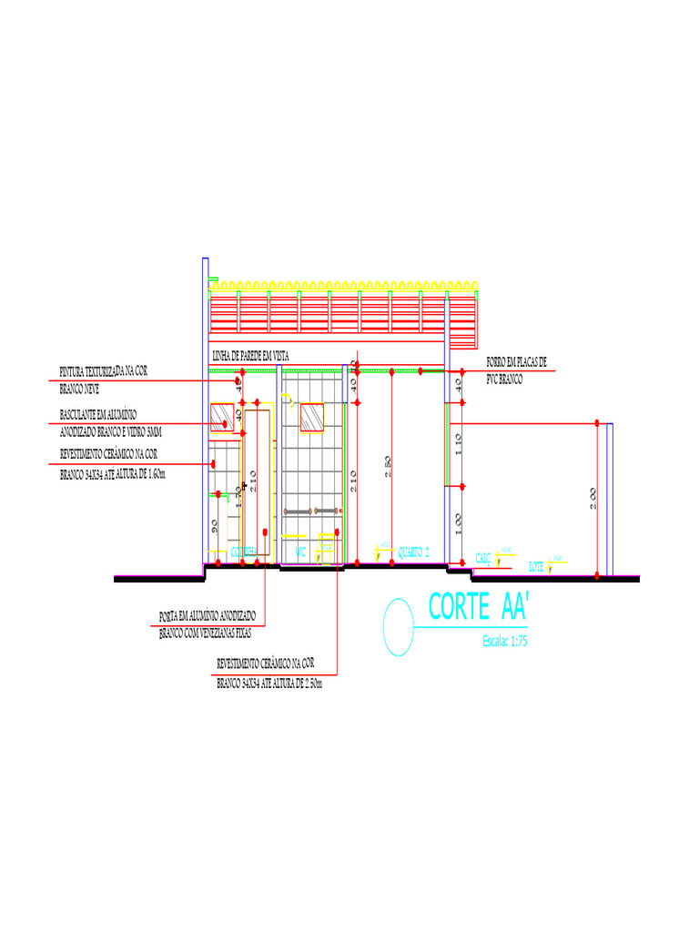 Meu Primeiro Orcamento - Arquitetura Corte AA | PDF