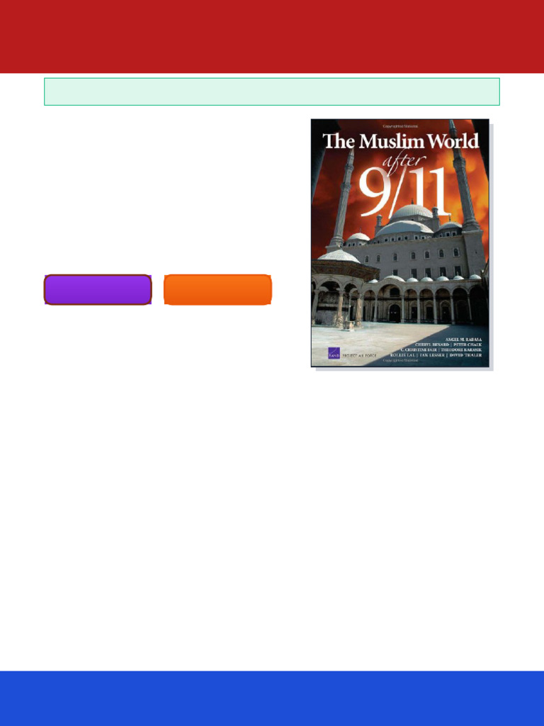 The Muslim World After 9 11 1st Edition Angel M. Rabasa Full Copy | PDF ...