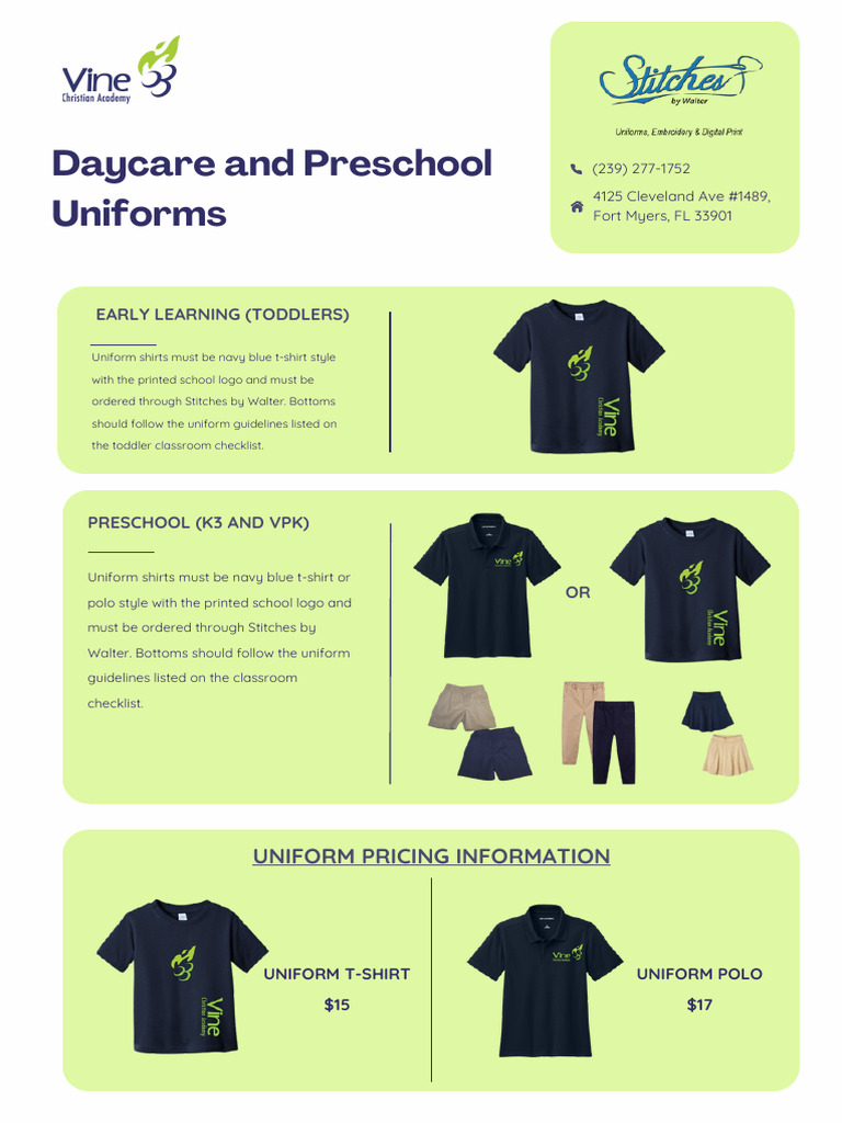 Uniform Daycare | PDF