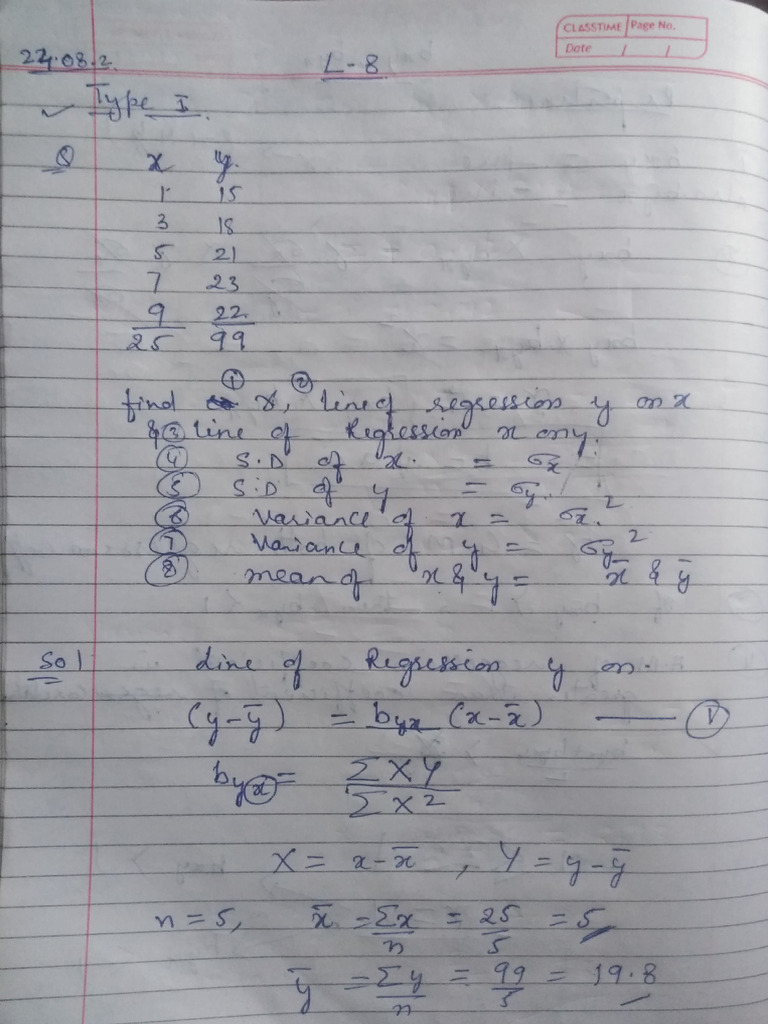 L - 8 - Linear Regression Analysis | PDF