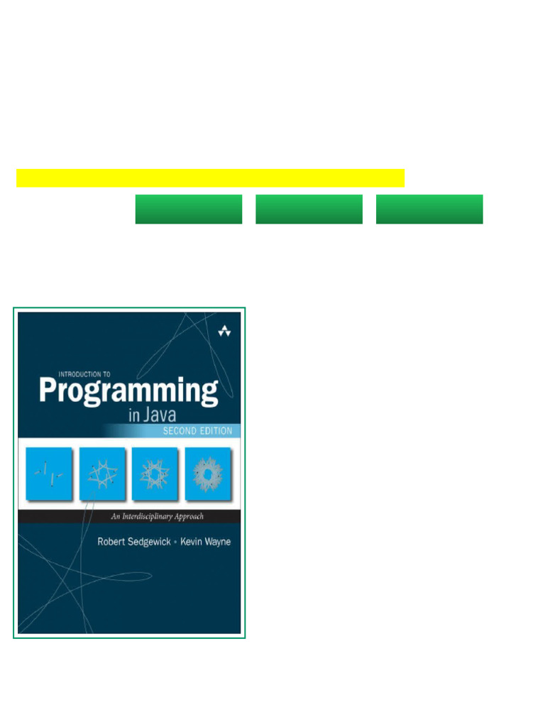 (Ebook) Introduction To Programming in Java. An Interdisciplinary ...
