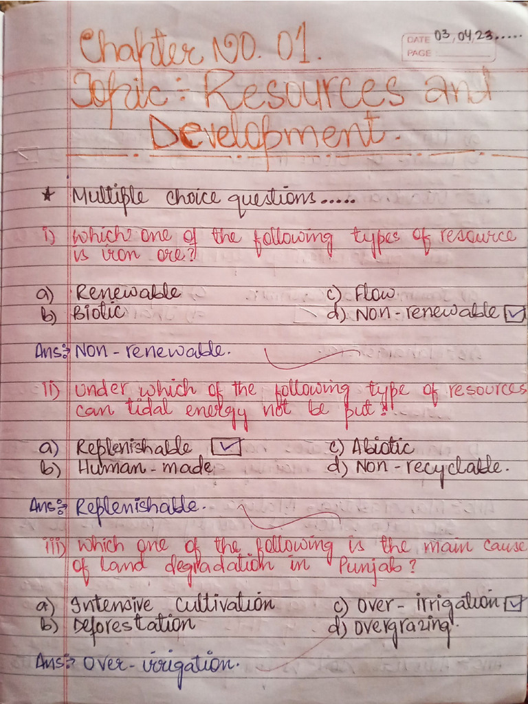 Class 10th Geography..... | PDF