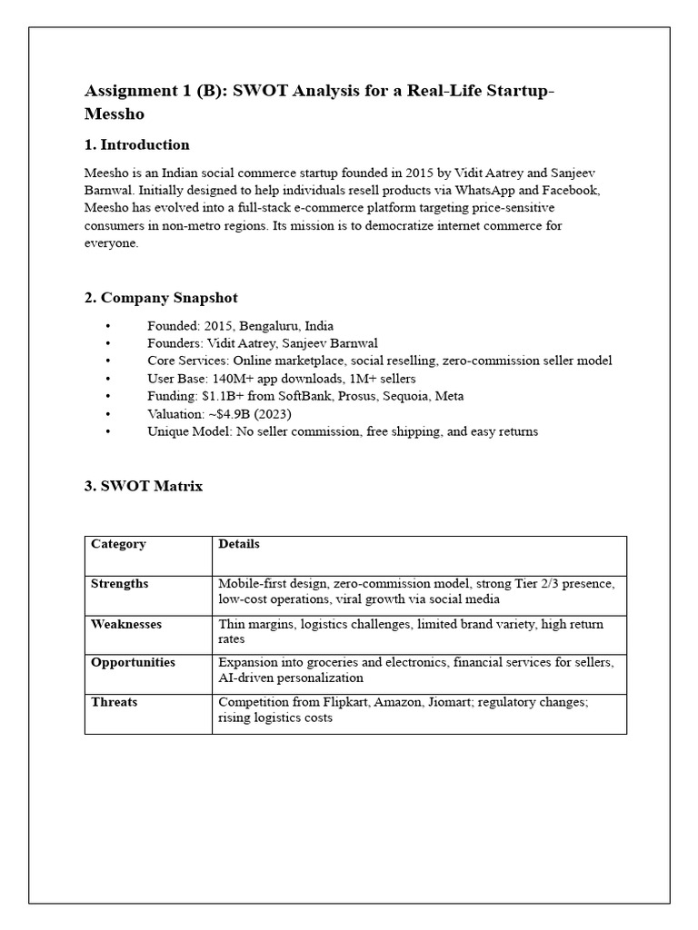 Assignment 1 (B) | PDF | E Commerce | Service Industries