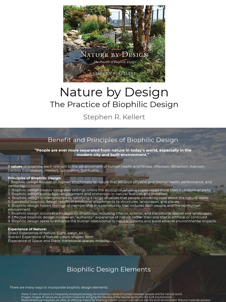 Nature by Design: The Practice of Biophilic Design | PDF