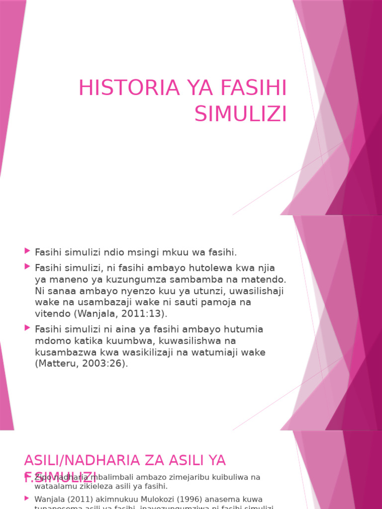 Ekis 212 A Historia Ya Fasihi Simulizi | PDF