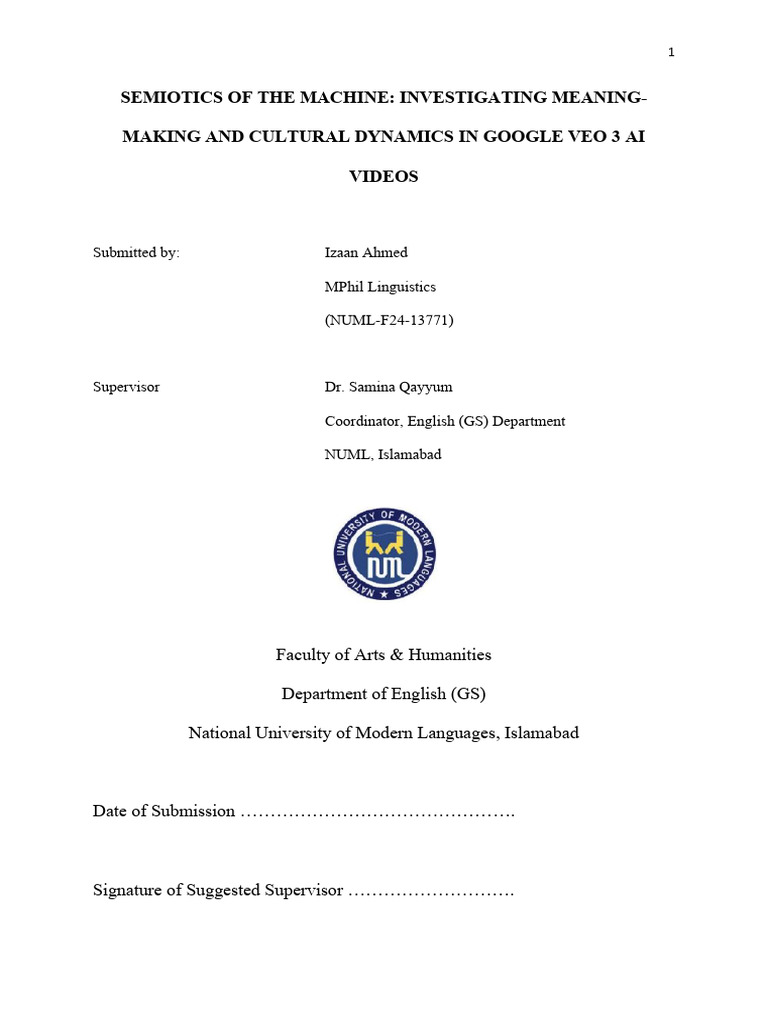 Izaan Research Synopsis (Updated) | PDF | Artificial Intelligence ...