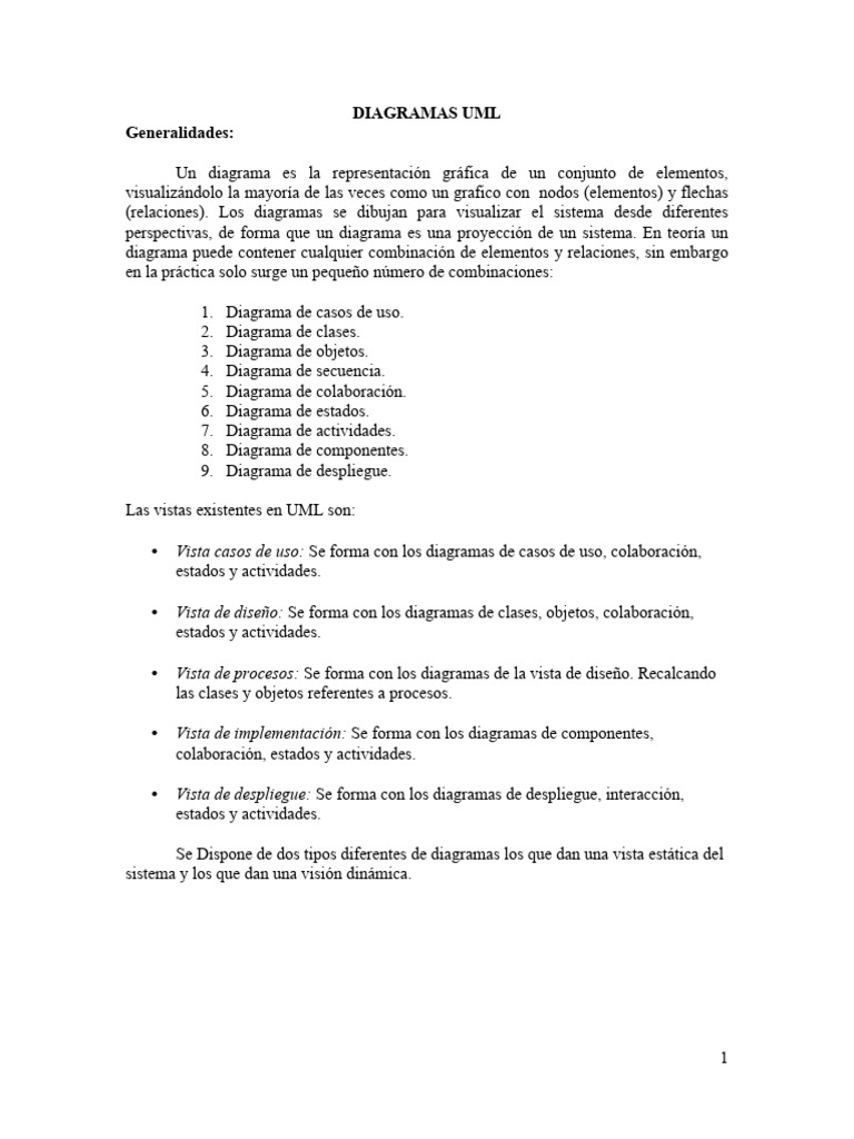 Diagramas UML | PDF | Lenguaje de modelado unificado | Caso de uso