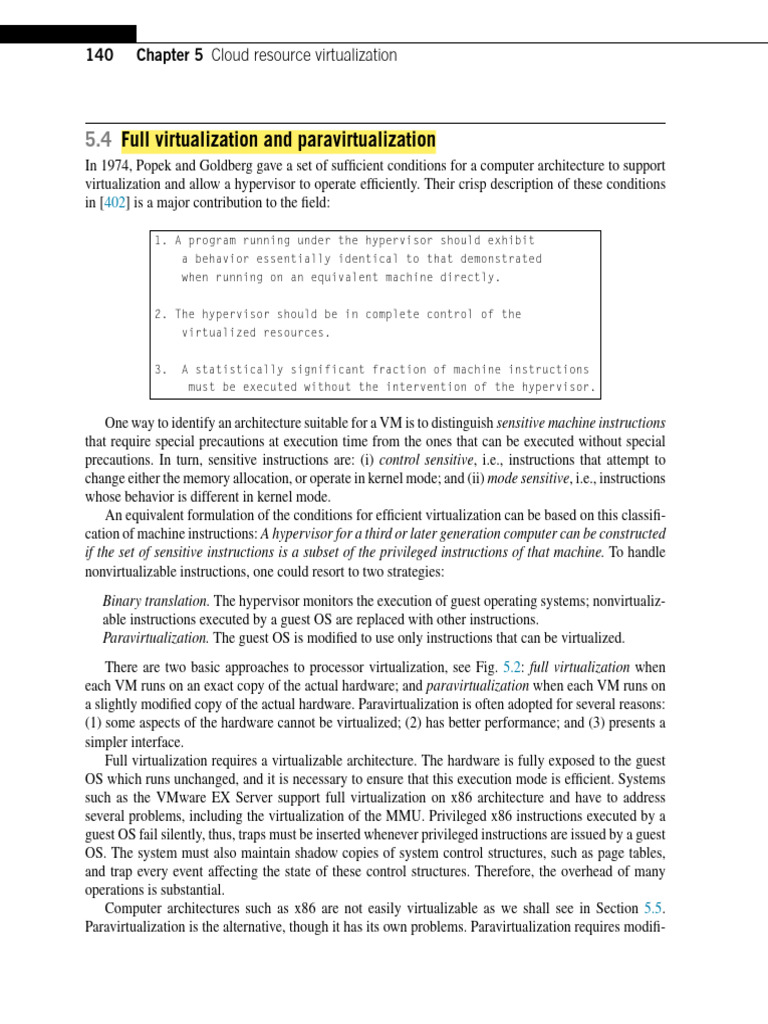 Full Virtualization and Paravirtualization | PDF | Virtualization ...