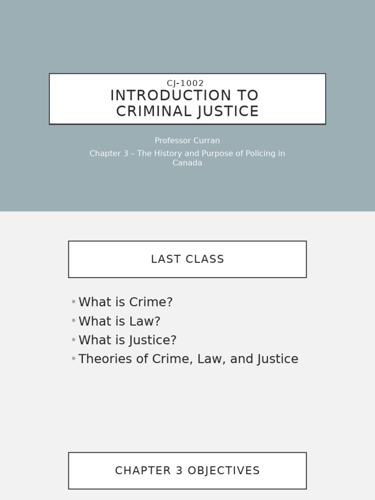 Chapter 3 History of Policing Revised | PDF | Police | Crimes