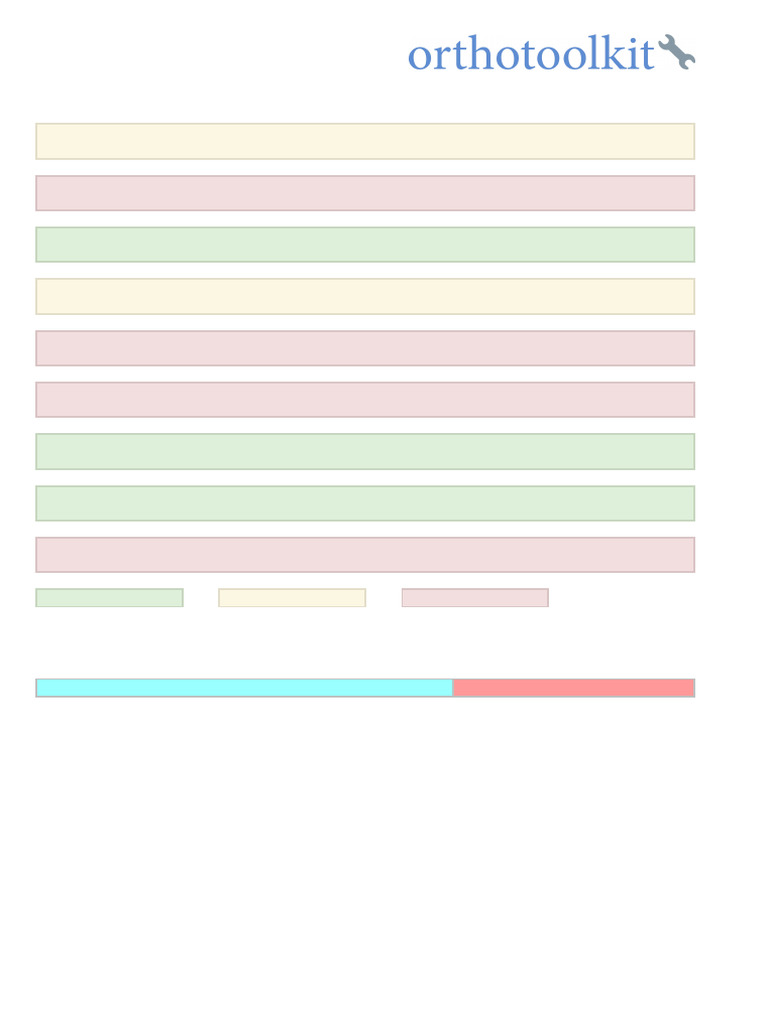 OrthoToolKit Cumberland Ankle Instability Tool (CAIT) Score Report | PDF