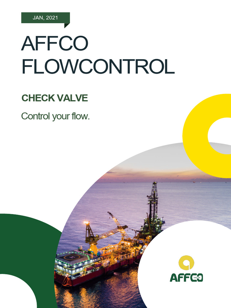AFFCO Check Valve v2 20221021 | PDF | Valve | Hydraulics