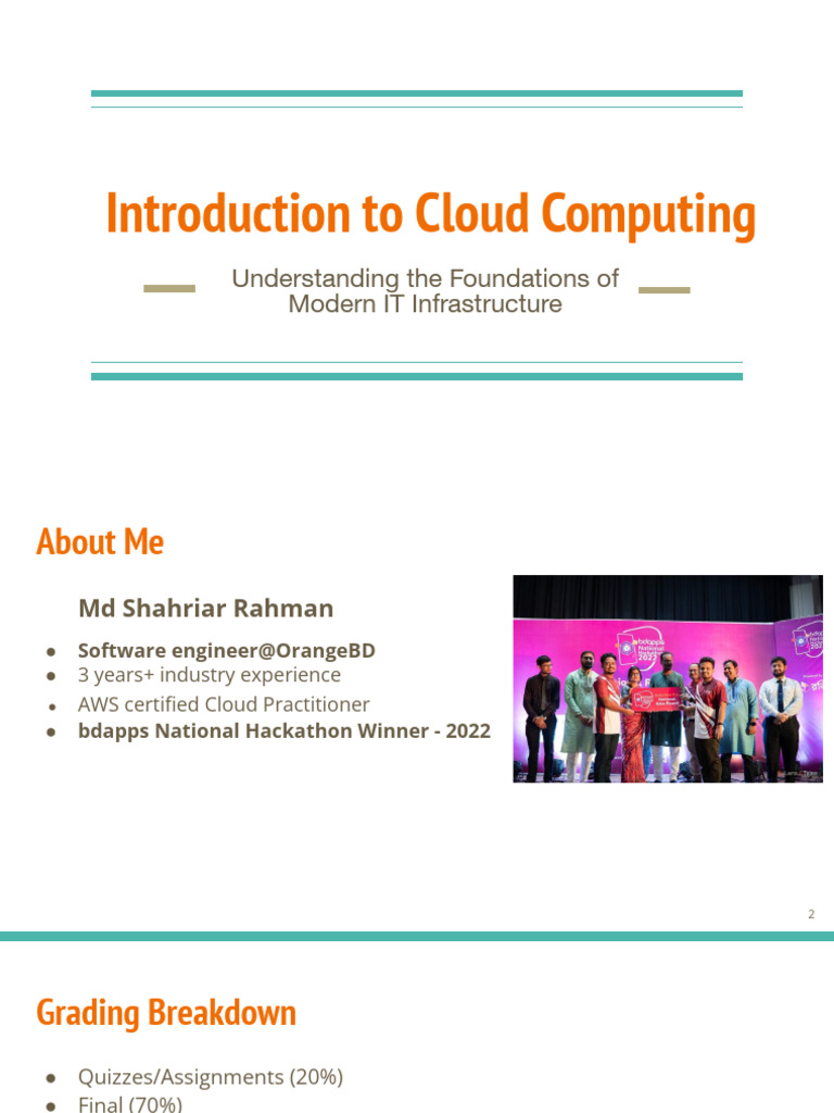 01. Introduction to Cloud Computing | PDF | Cloud Computing | Software ...
